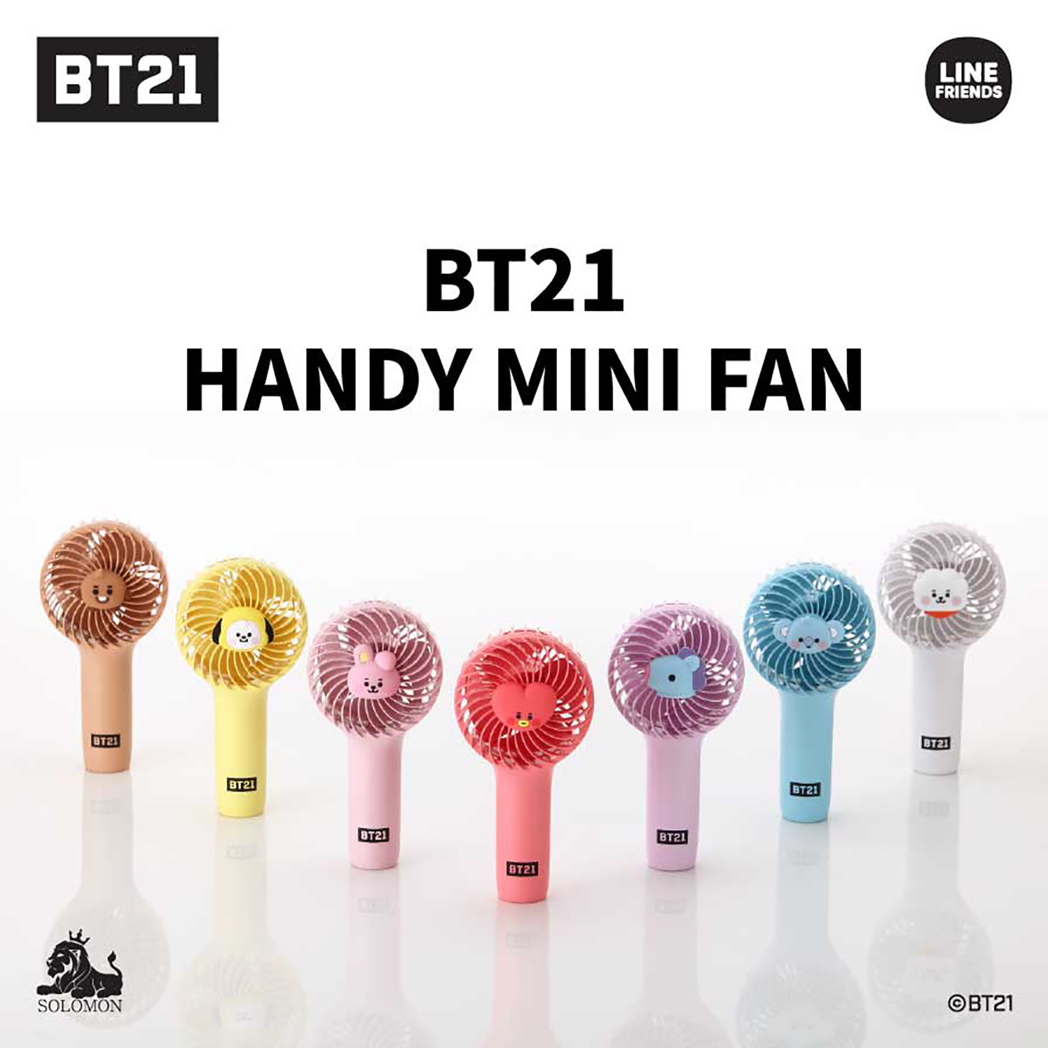 BT21と暑い夏を吹っ飛ばそう★ BT21 ミニ ハンディファンのBABYシリーズ(7種類)新登場 | Emo!miu｜エモミュー