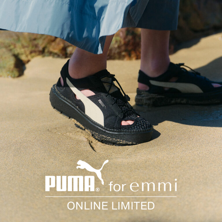 オリーブがかったベージュがポイント！emmi(エミ)×PUMA(プーマ)コラボ第2弾シューズ“Platform Trace Lite mules”登場 | Emo!miu｜エモミュー