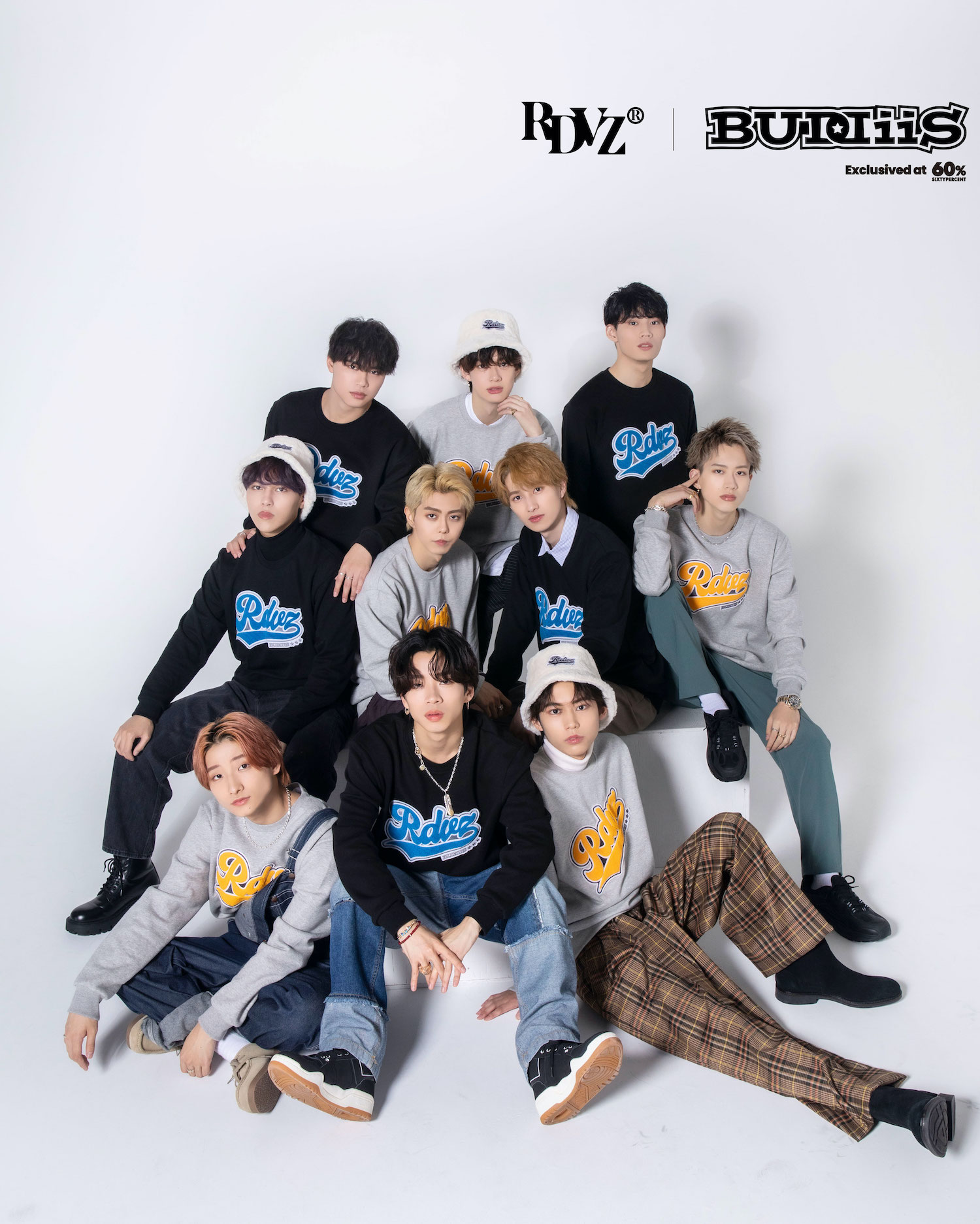 10人組ダンス＆ボーカルグループ『BUDDiiS(バディーズ)』と話題の韓国ストリートブランド『RDVZ』がスペシャルコラボ！60%で発売 ...