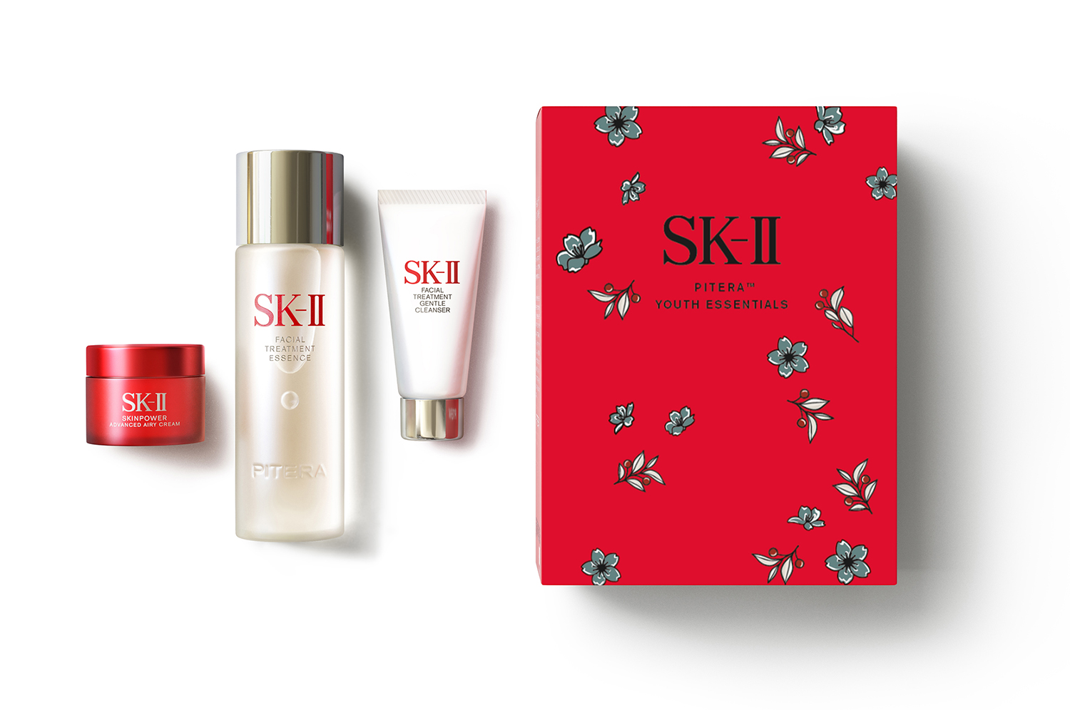 「SK-II × MAISON KITSUNÉ」ホリデーコフレ発売！赤と青のコラボ限定デザインボトルが特別なひとときを演出♪ | Emo ...